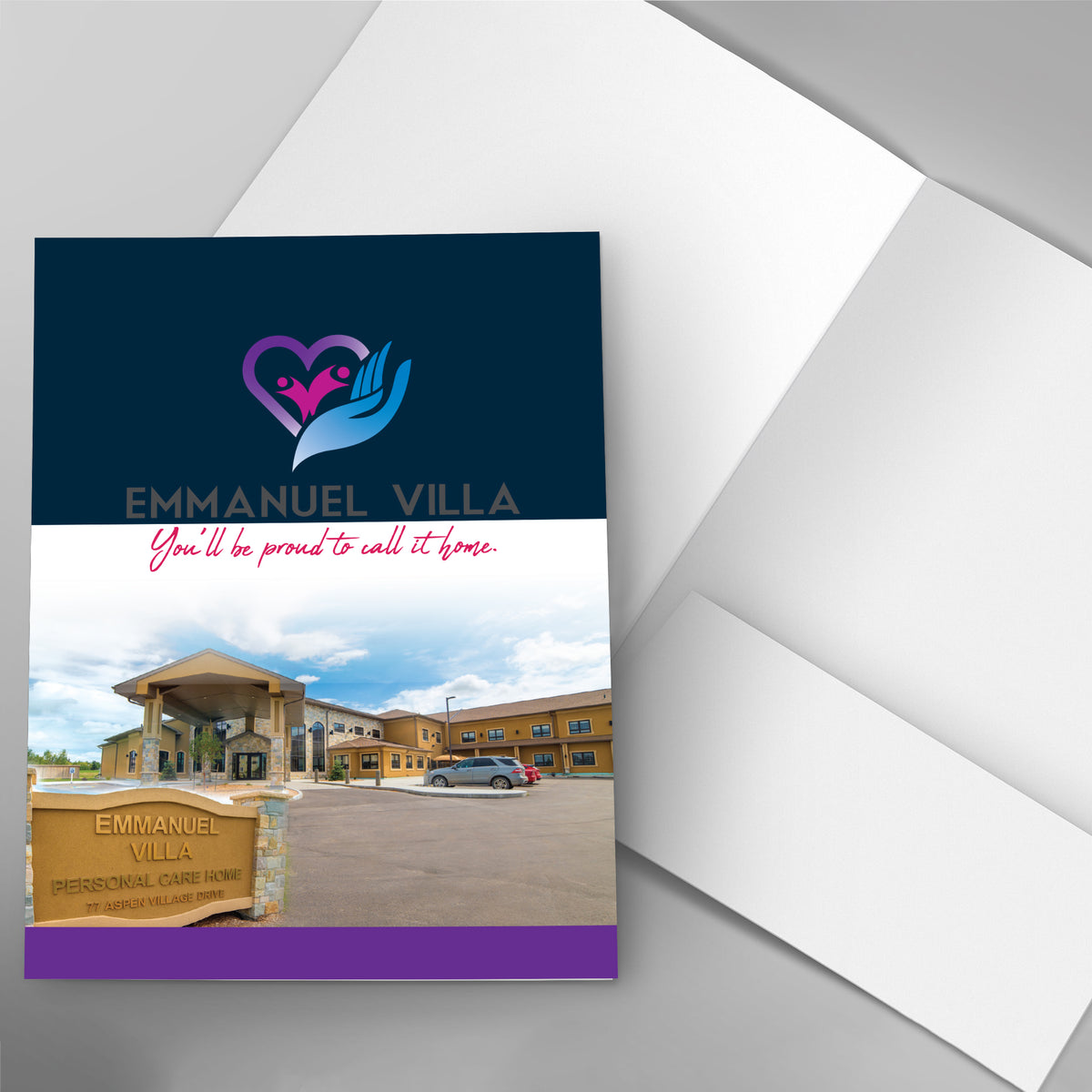 Blank One Pocket Presentation Folders