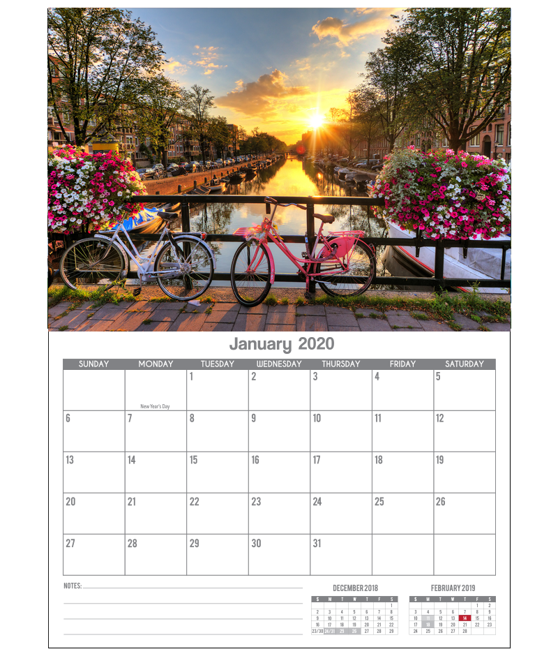Wall Calendars - Beautiful Destinations