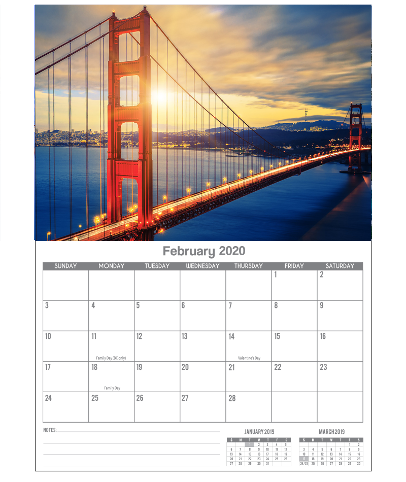Wall Calendars - Beautiful Destinations