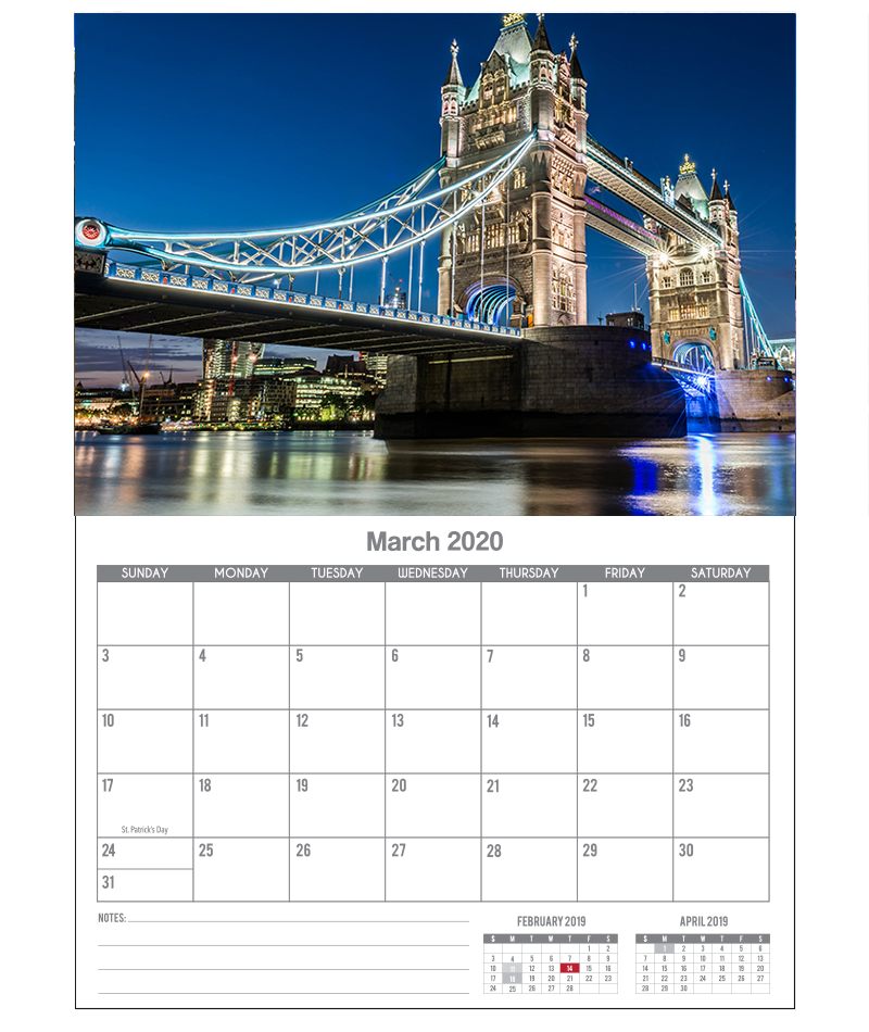 Wall Calendars - Beautiful Destinations