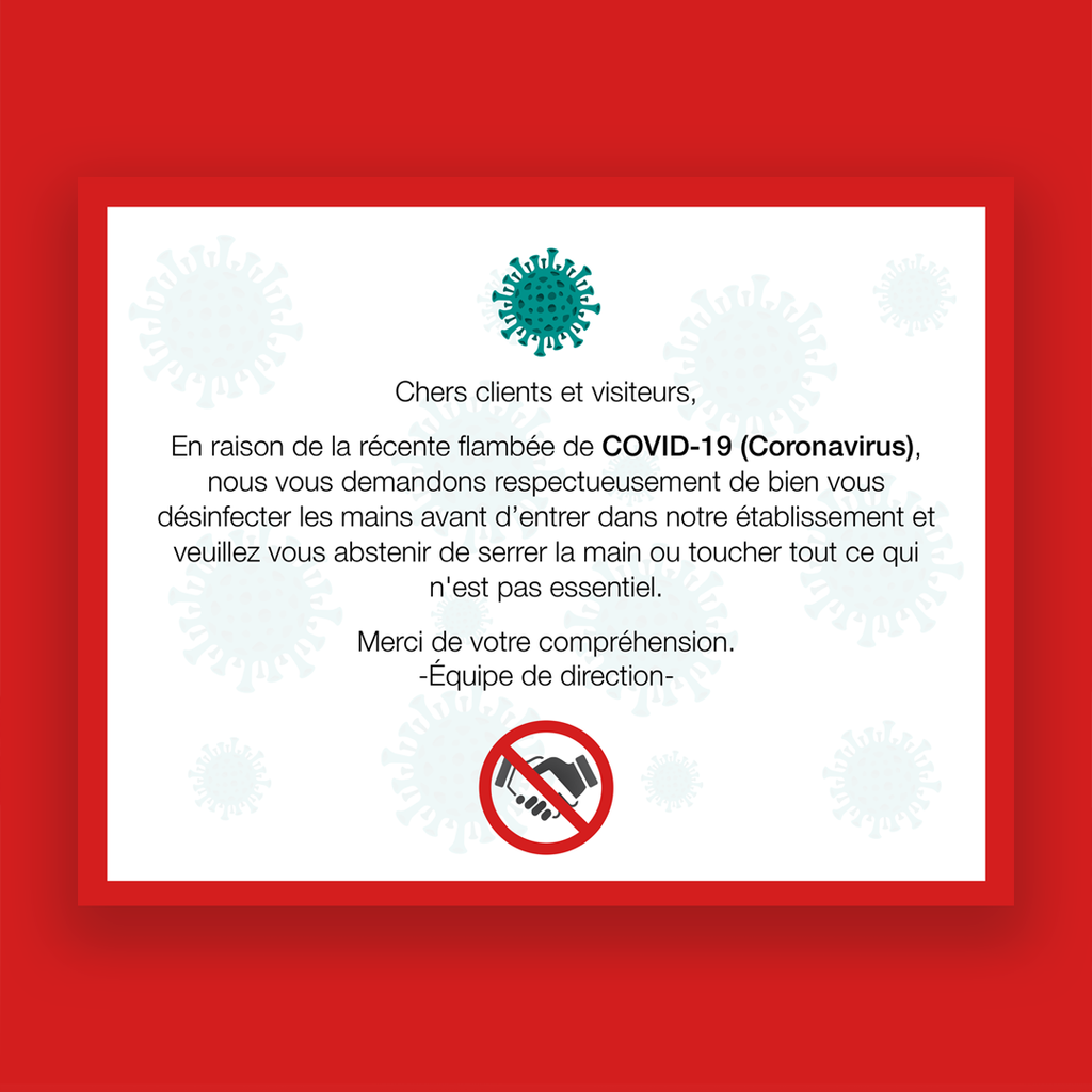 Free COVID-19 signs for business by New Era Print Solutions